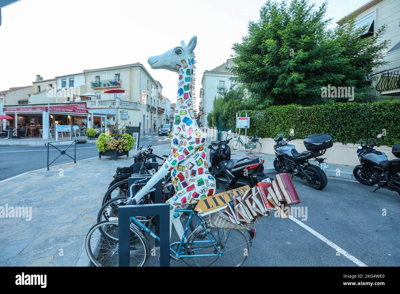 Giraffe on a bicycle hi-res stock photography and images - Alamy