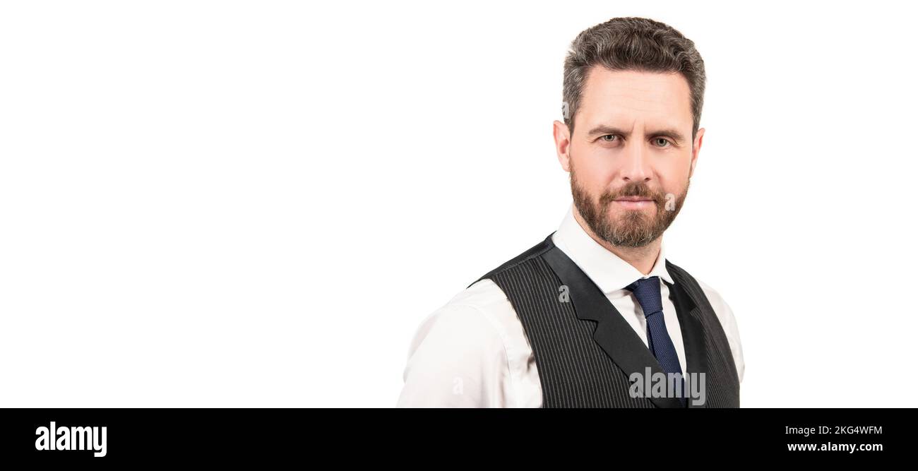 Man face portrait, banner with copy space. male fashion. mens beauty ...