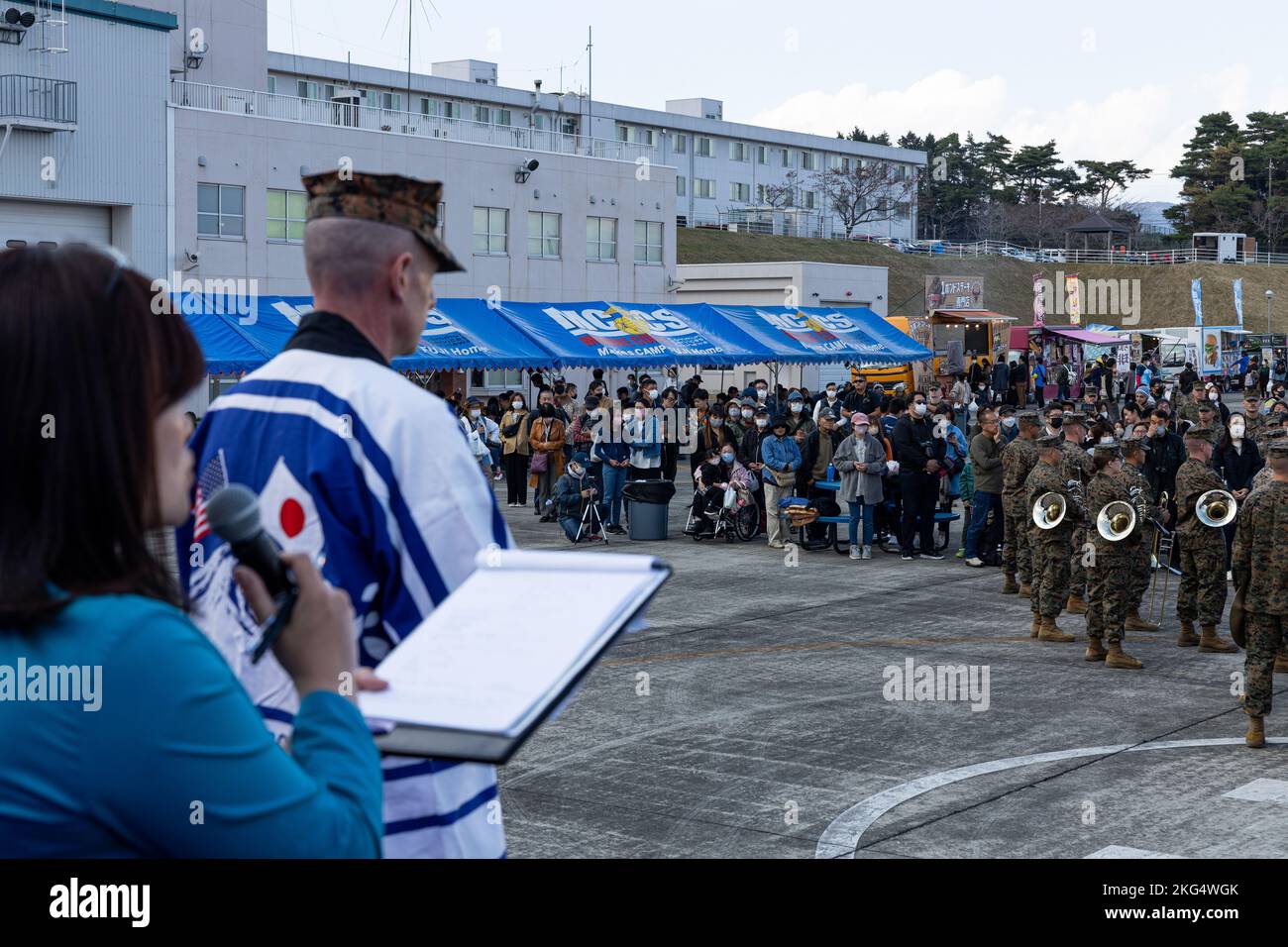 U.S. Marine Corps Col. Neil J. Owens, the camp commander of Combined ...