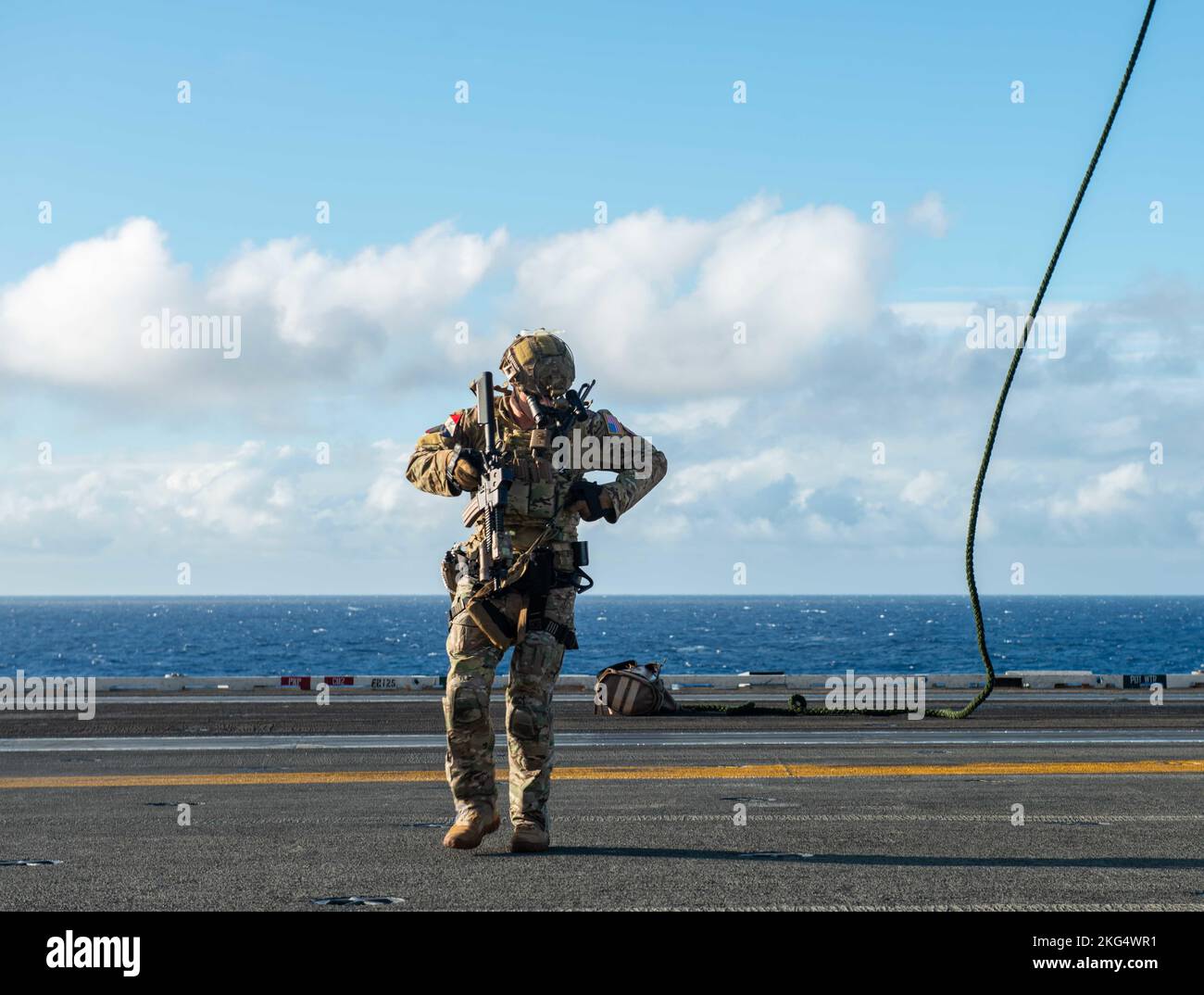 221029-N-LI114-1051 PHILIPPINE SEA (Oct. 29, 2022) A Sailor assigned to ...