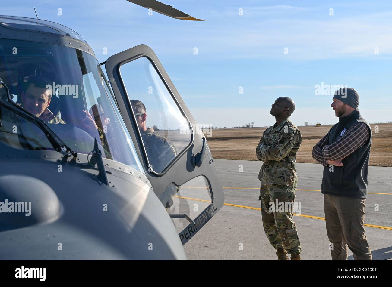 Col. Kenneth McGhee, commander of the 91st Missile Wing, tours a Boeing ...