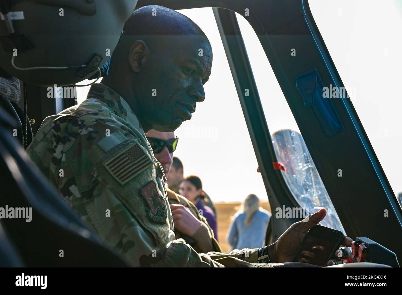 Col. Kenneth McGhee, commander of the 91st Missile Wing, tours a Boeing ...