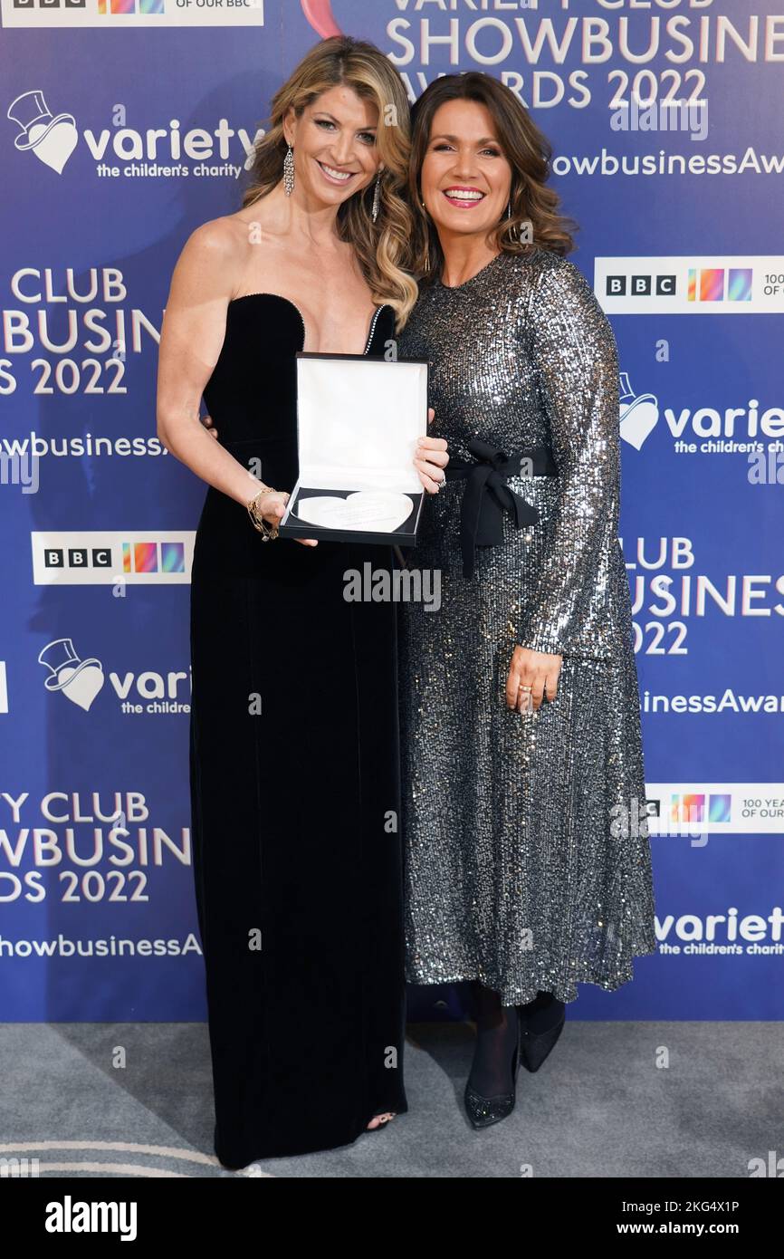 Susanna Reid presents Natalie Livingstone with the Outstanding ...