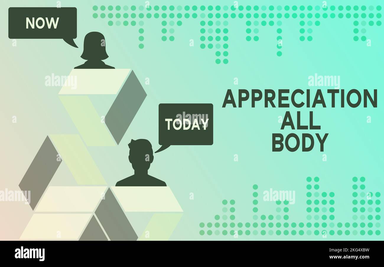 Conceptual display Appreciation All Body. Business approach ...