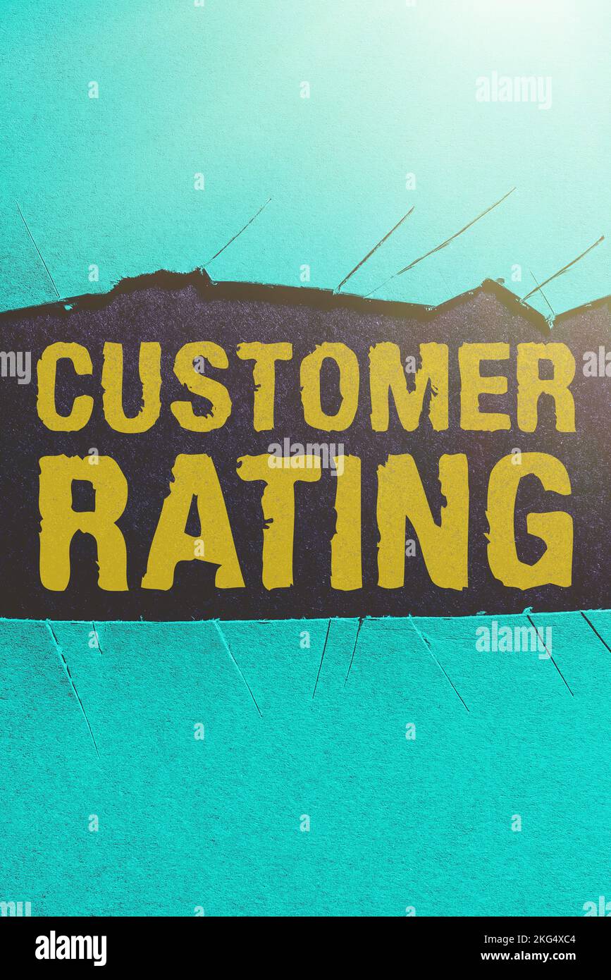 Conceptual Display Customer Rating Business Approach Gauge The