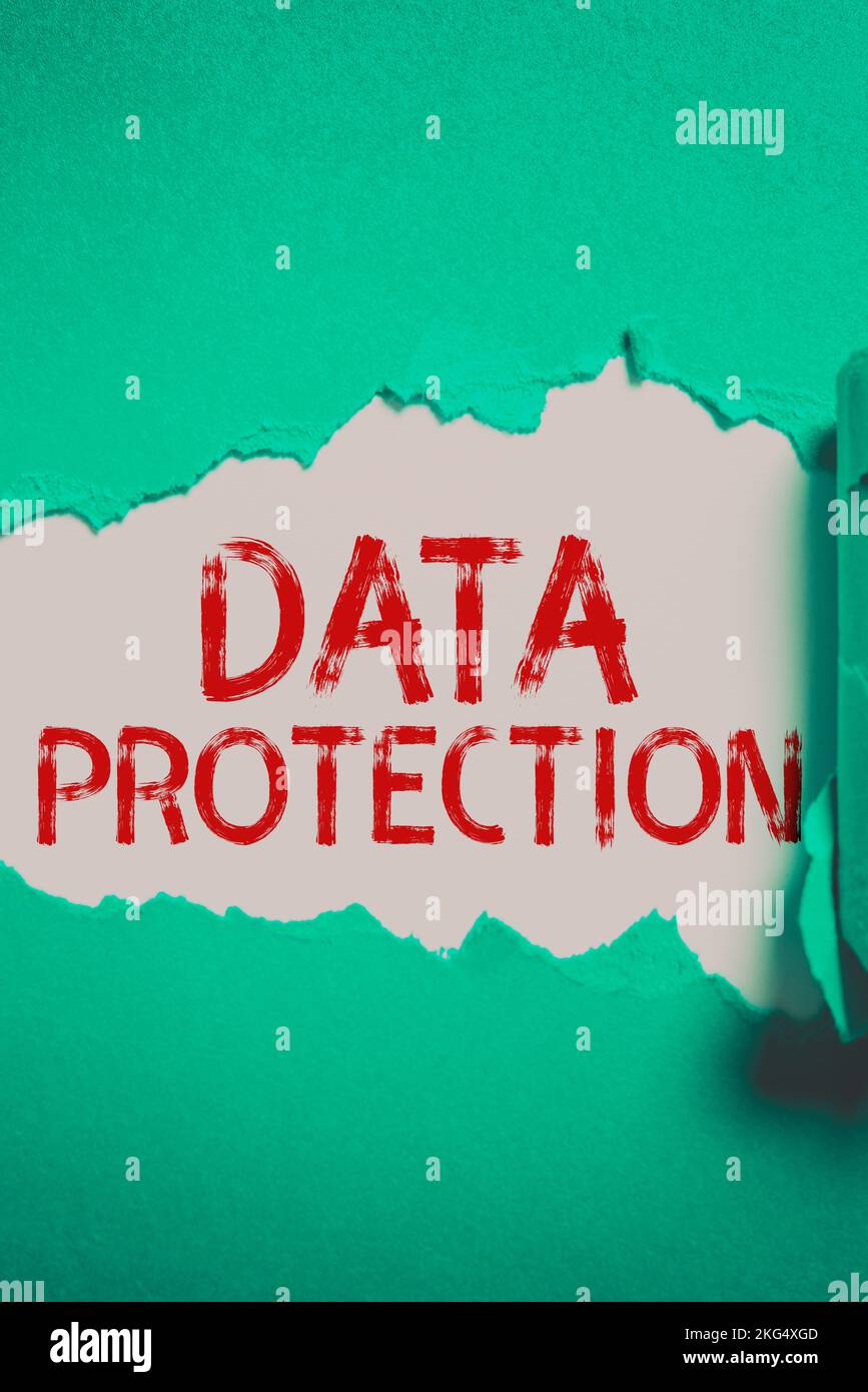 Inspiration showing sign Data Protection. Business concept legal ...