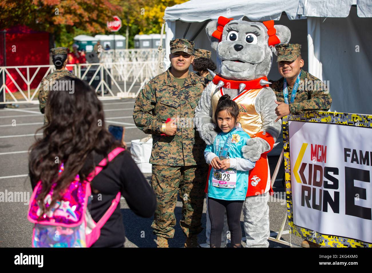 U.S. Marines with Headquarters Marine Corps and Molly, the Marine Corps ...