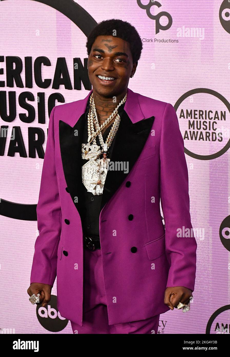 Kodak Black attends the 2022 American Music Awards at Microsoft Theater ...