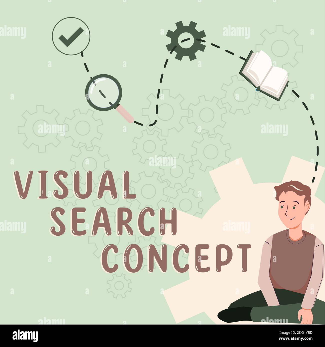 Inspiration showing sign Visual Search Concept. Internet Concept ...