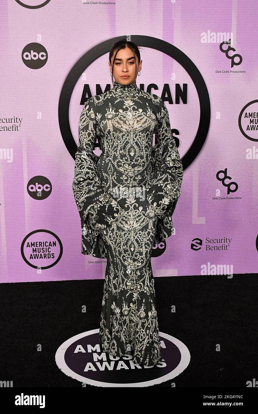 Lauren Jauregui attends the 2022 American Music Awards at Microsoft ...