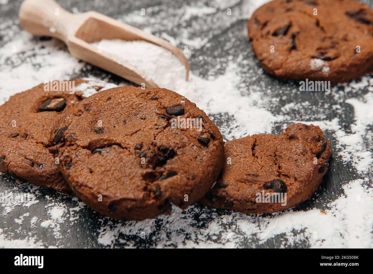 chocolate cookies ,Chocolate chip cookies shot. Fresh chocolate ...