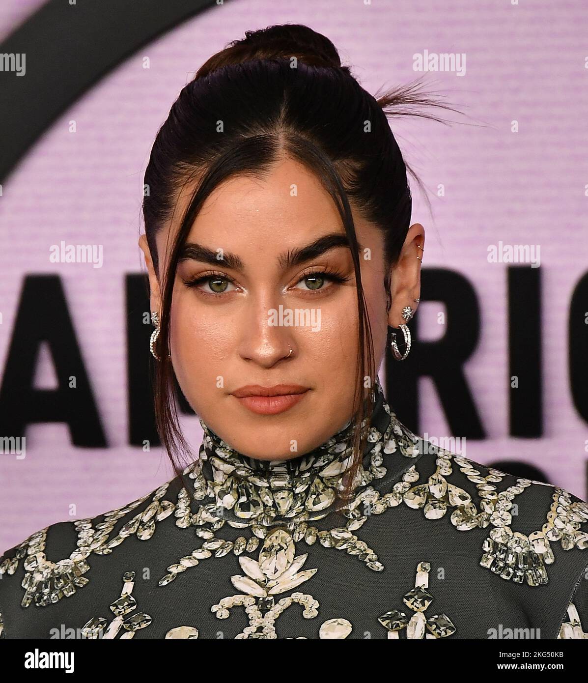 Lauren Jauregui attends the 2022 American Music Awards at Microsoft ...