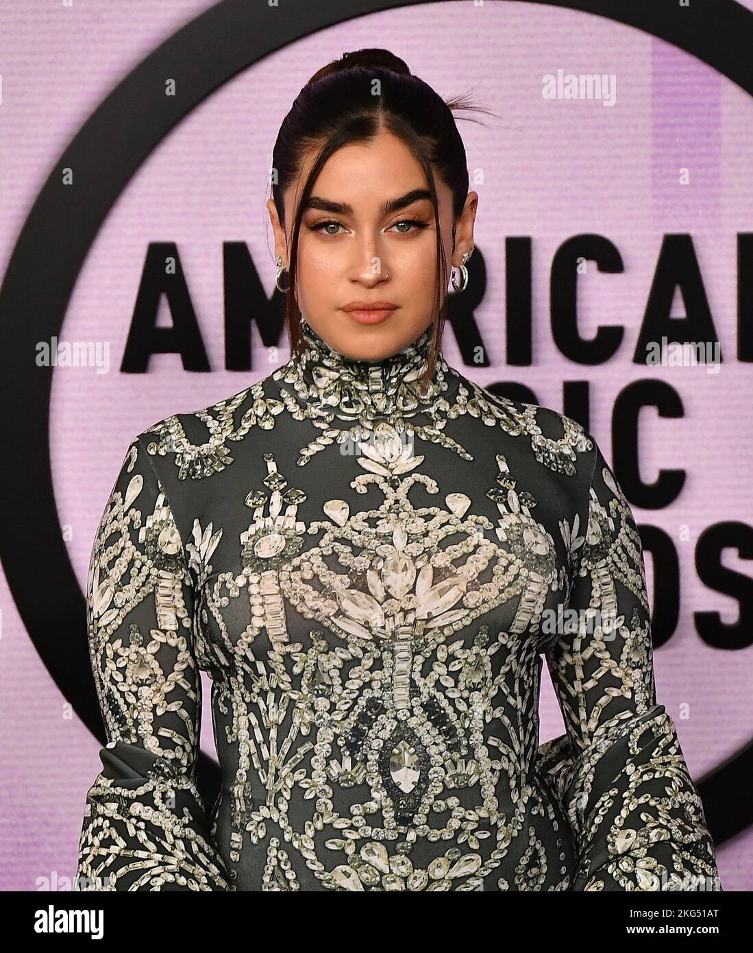 Lauren Jauregui attends the 2022 American Music Awards at Microsoft ...
