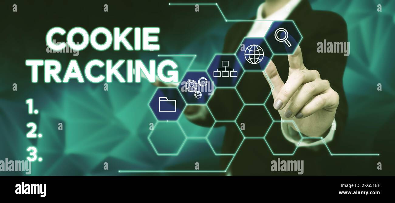 Inspiration showing sign Cookie Tracking. Concept meaning Data stored ...