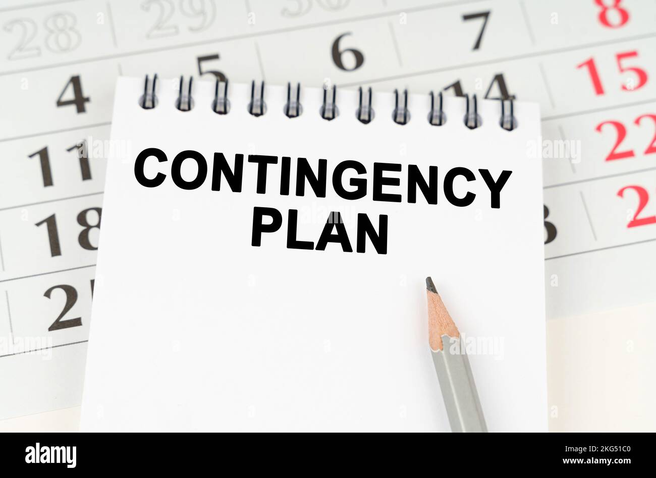 Business planning concept. On the calendar is a notebook with the ...