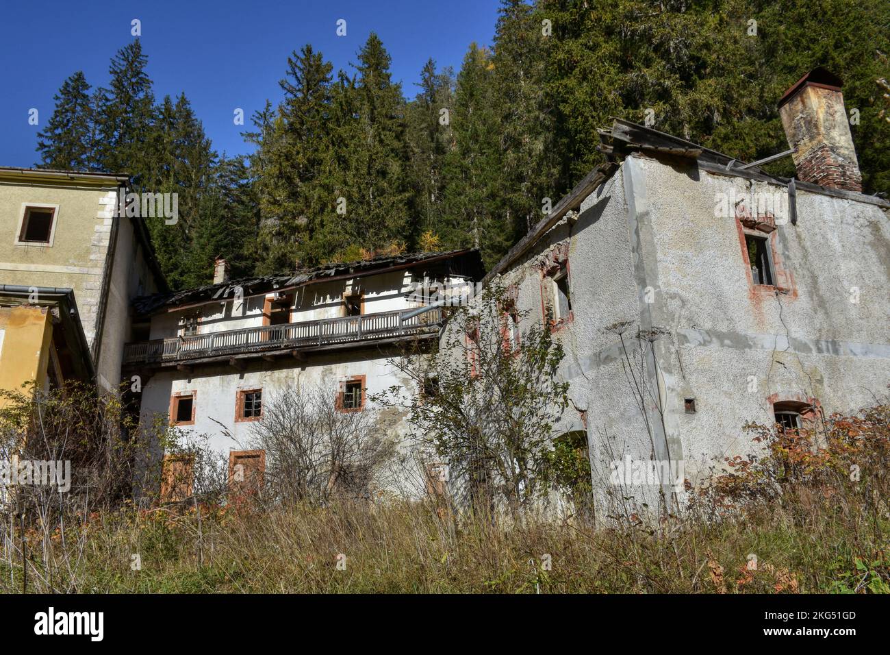 Prags, Pragsertal, Außerprags, Südtirol, Lost Place, Hotel, verfallen ...