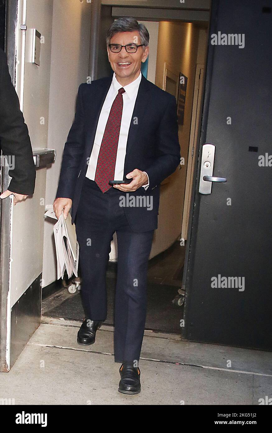 NEW YORK, NY- NOVEMBER 21: George Stephanopous seen at ABC's Good ...