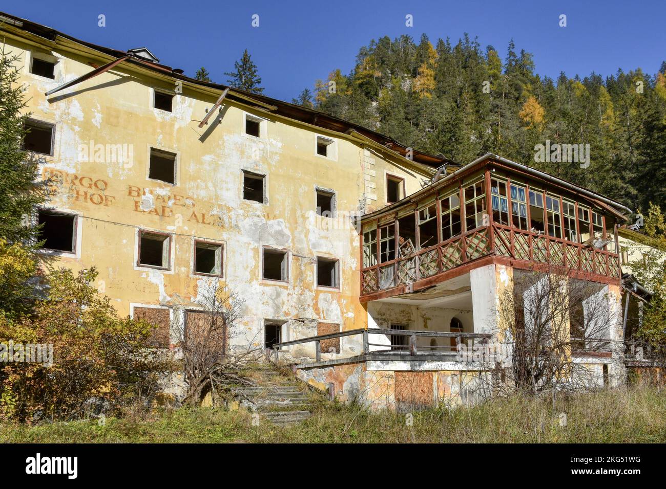 Prags, Pragsertal, Außerprags, Südtirol, Lost Place, Hotel, verfallen ...