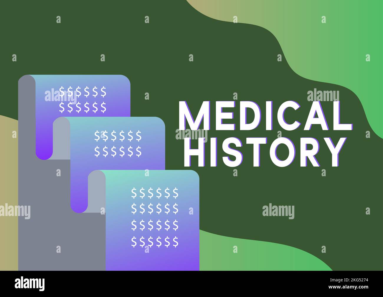Handwriting text Medical History. Business overview A record of ...