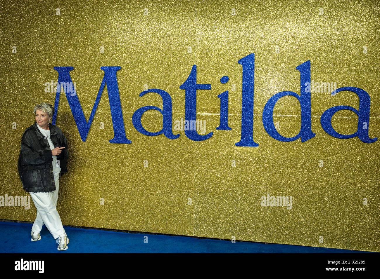 London, UK. 21 November 2022. Emma Thompson (Miss Trunchbull) attends ...