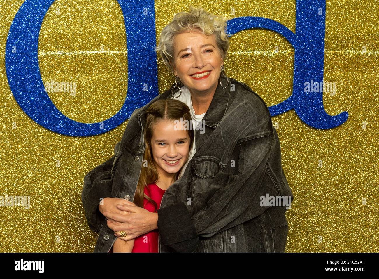 London, UK. 21 November 2022. Emma Thompson (Miss Trunchbull) and ...