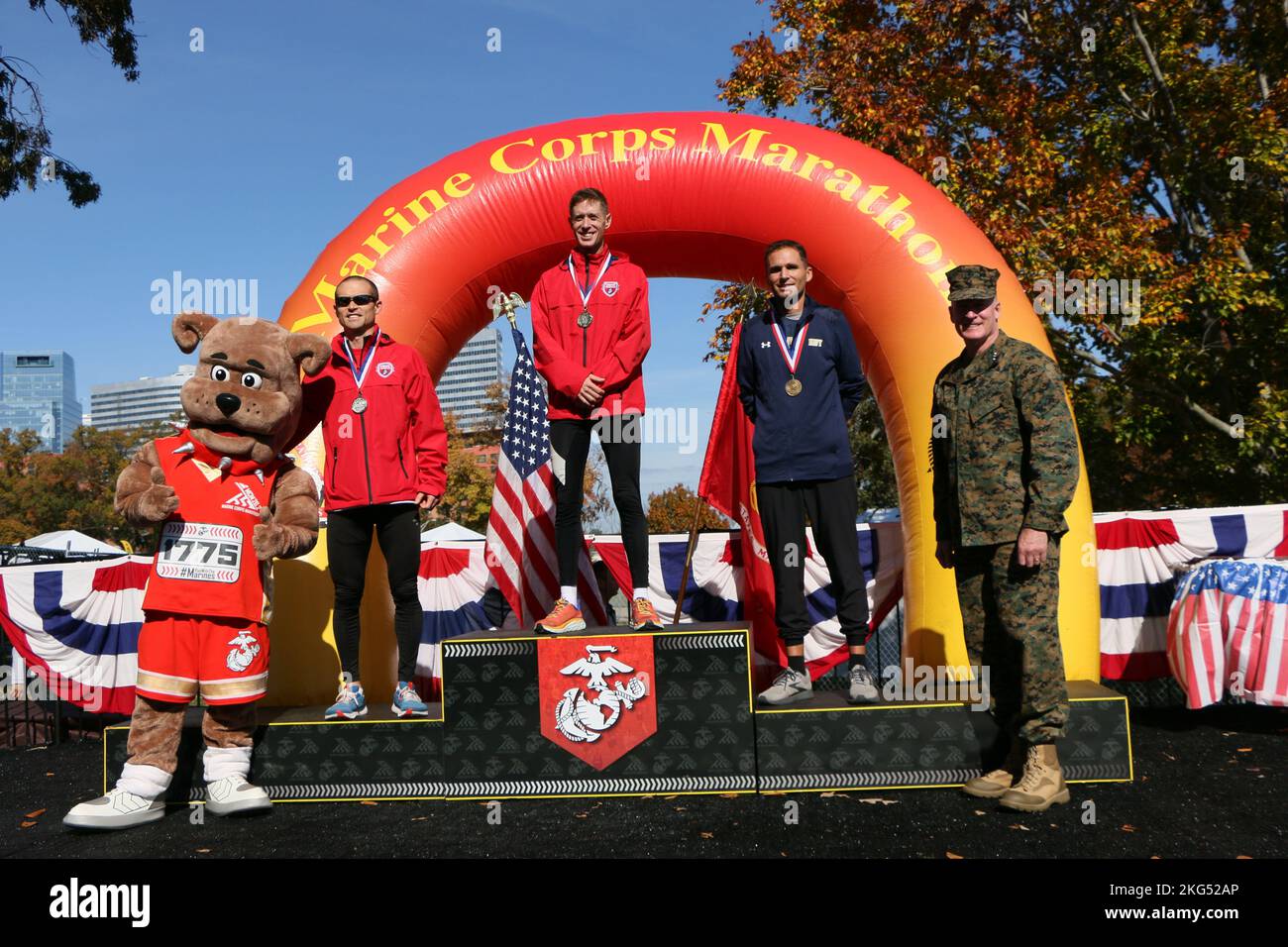 Marine Capt Kyle King, Marine Major Sean Barrett, and Navy Lt. Cmdr ...