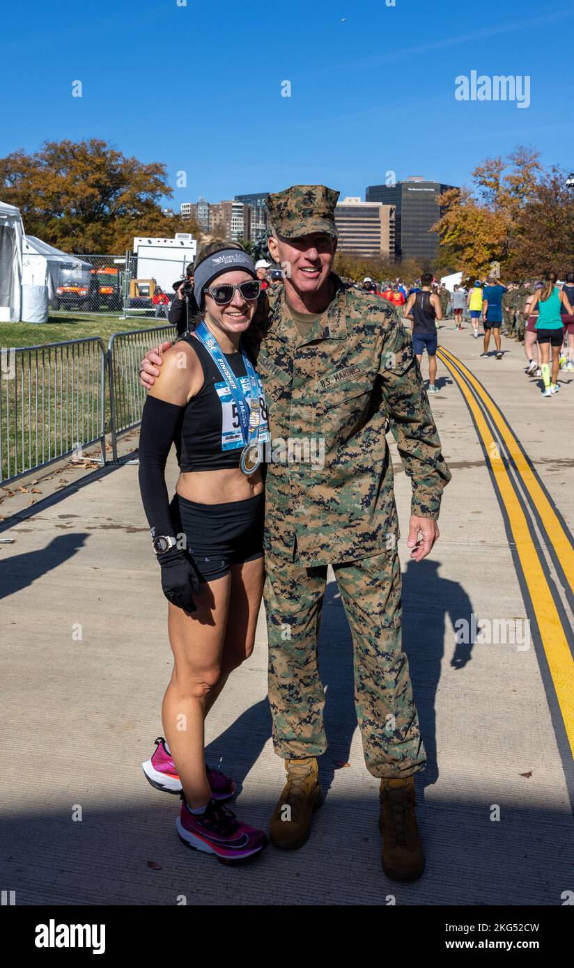 Lauren Cramer, left, a native of Hagerstown, Maryland, poses for a ...