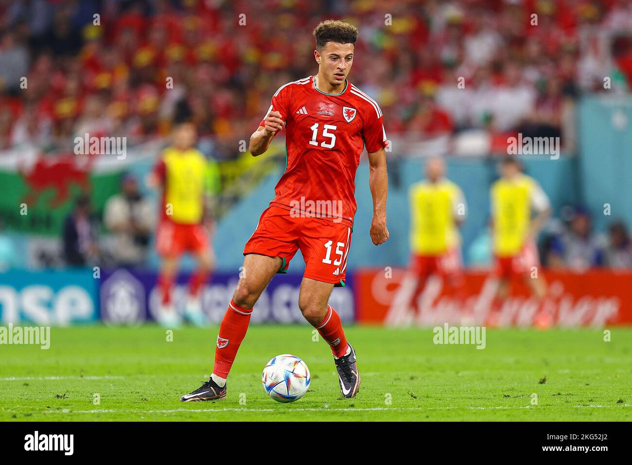 Ethan Ampadu during the FIFA World Cup Qatar 2022 Group B match between ...