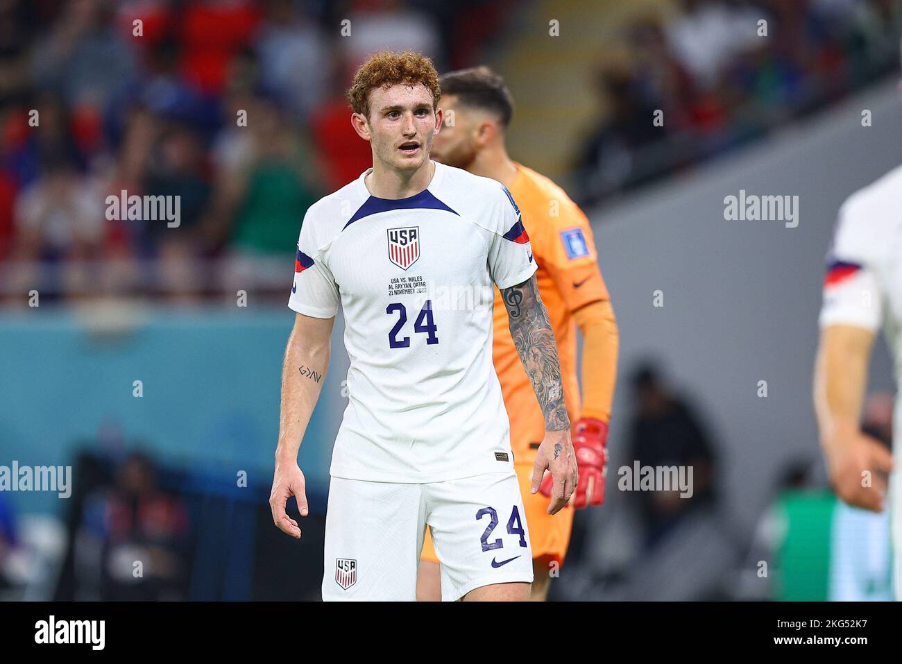 Josh Sargent during the FIFA World Cup Qatar 2022 Group B match between ...