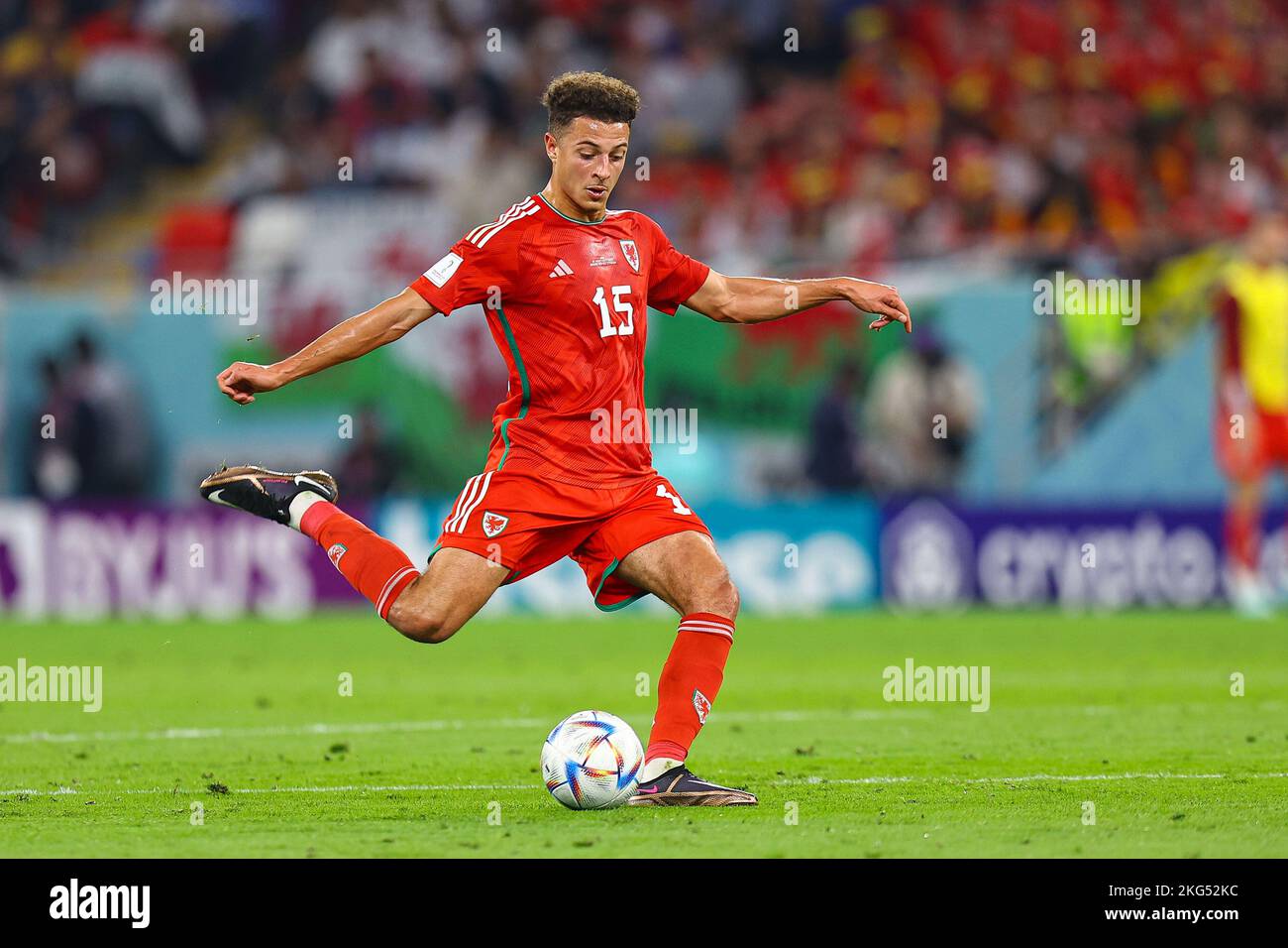 Ethan Ampadu during the FIFA World Cup Qatar 2022 Group B match between ...