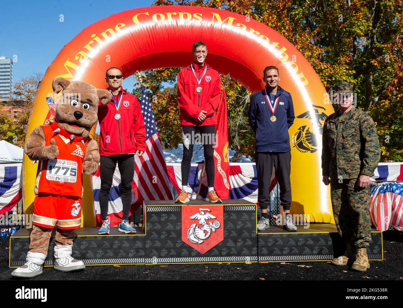 U.S. Marine Corps Captain Kyle King, Major Sean Barret and U.S. Navy ...