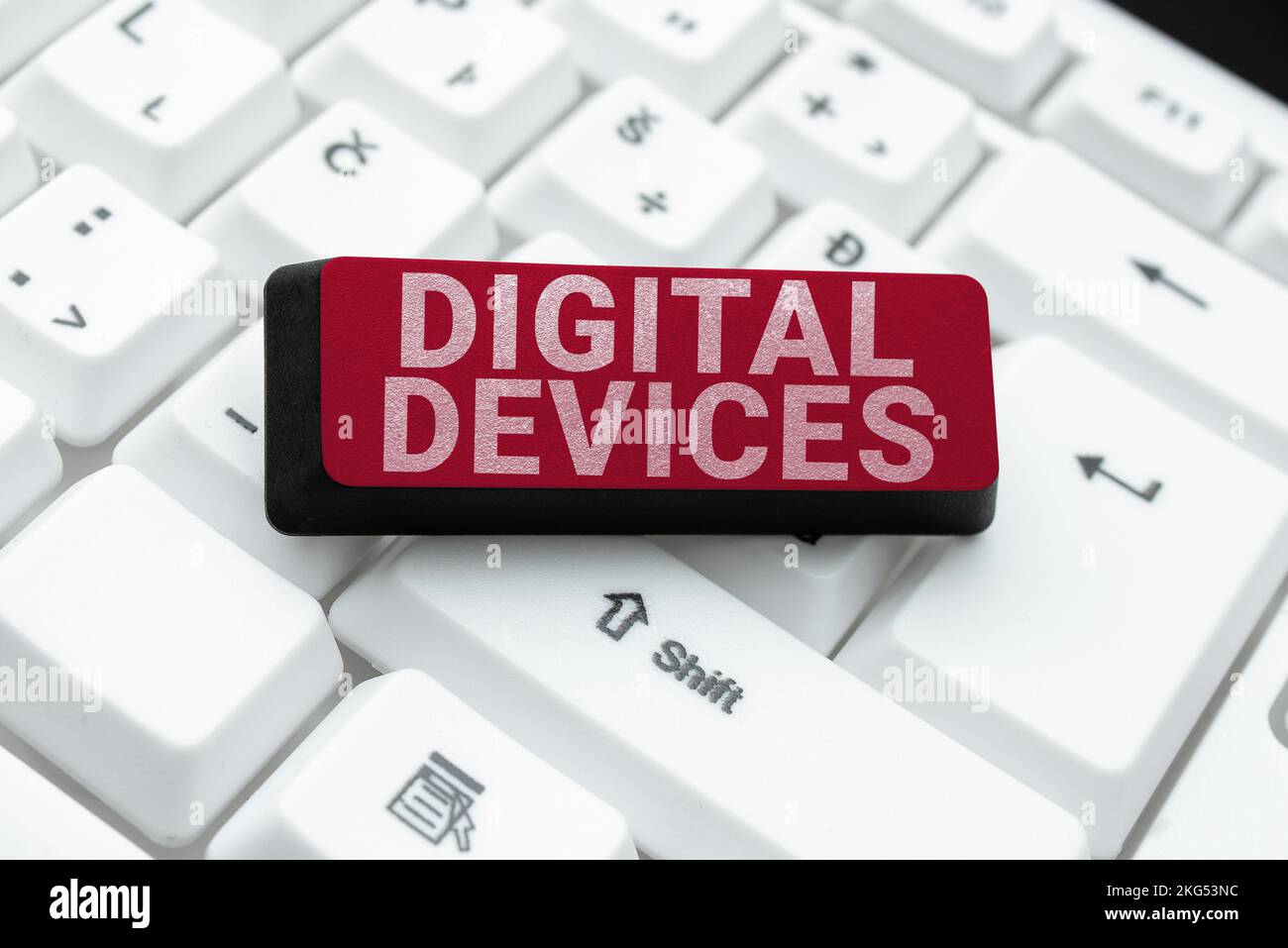 Sign displaying Digital Devices. Business idea physical unit of ...