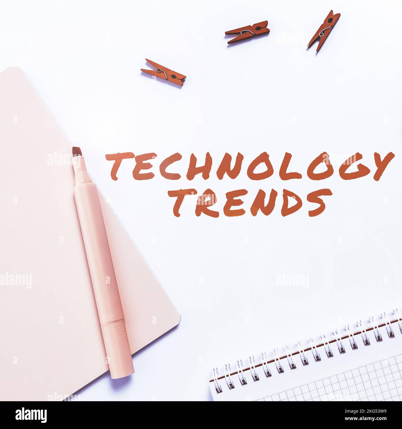 Inspiration showing sign Technology Trends. Business concept Trending ...