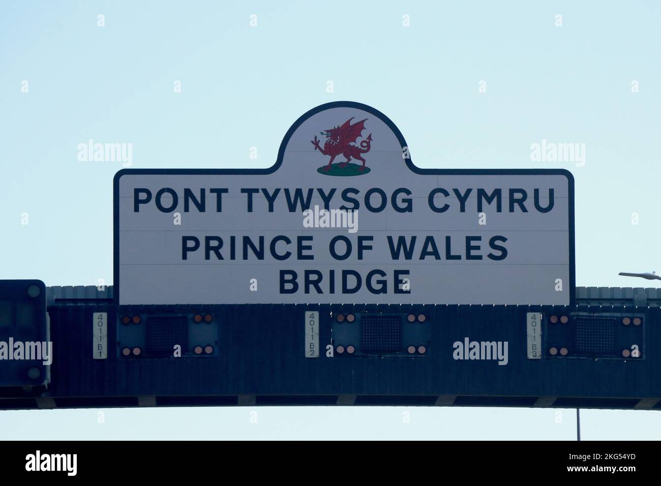 Prince of Wales Bridge on the M4 joining England and Wales, UK Stock ...