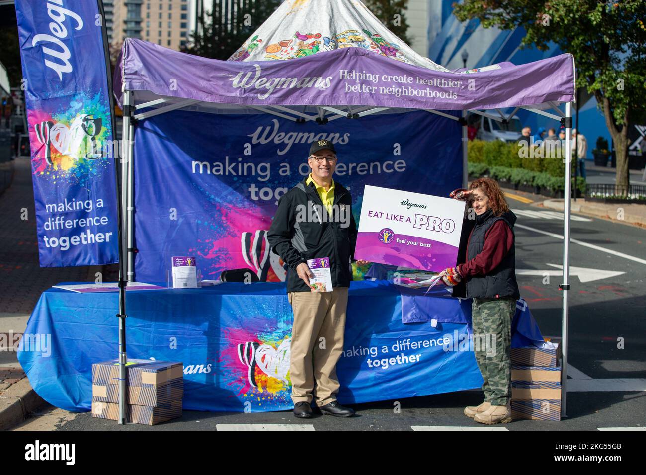 Sponsors, charities, and vendors provide race finishers and family ...