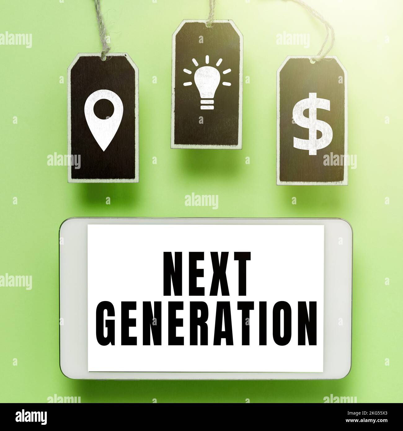 Conceptual caption Next Generation. Internet Concept product that has ...