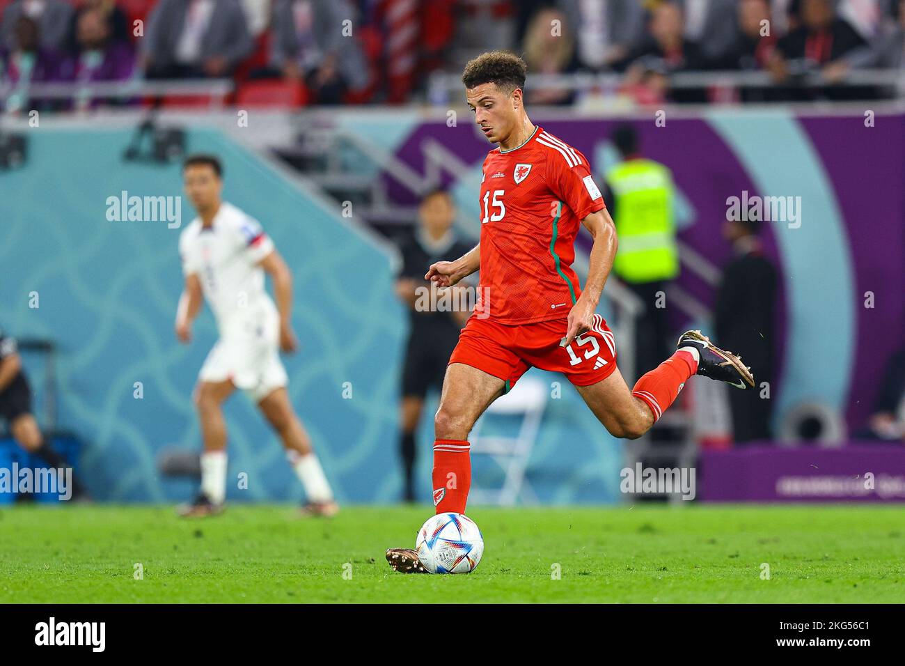 Ethan Ampadu during the FIFA World Cup Qatar 2022 Group B match between ...