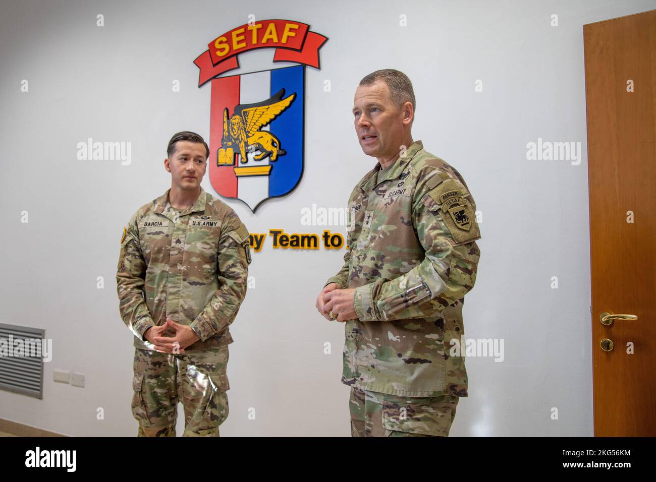 U.S. Army Southern European Task Force, Africa Commanding General Maj. Gen. Todd R. Wasmund ...