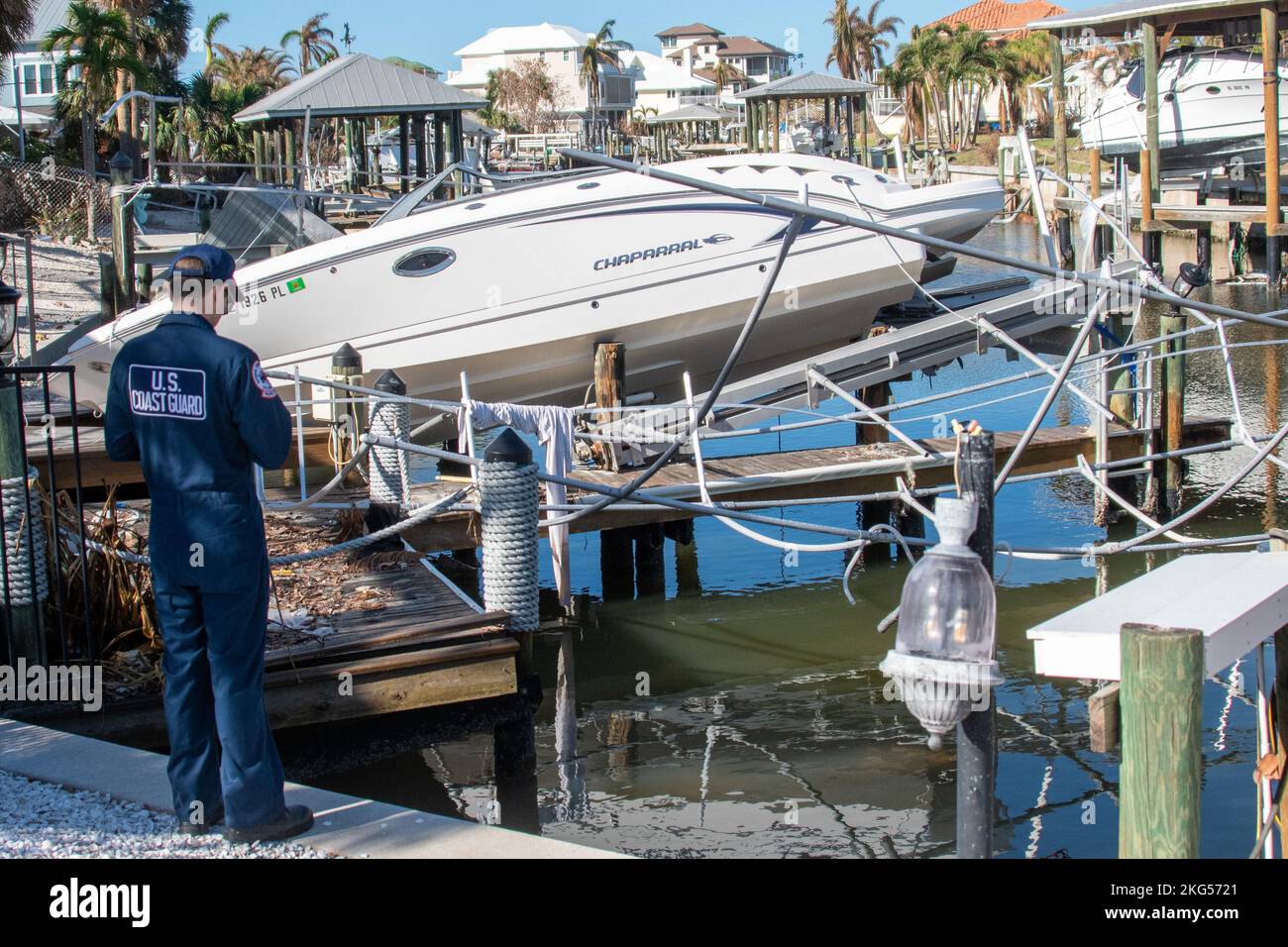 Coast Guard Pacific Strike Team member Petty Officer 2nd Class Daniel ...