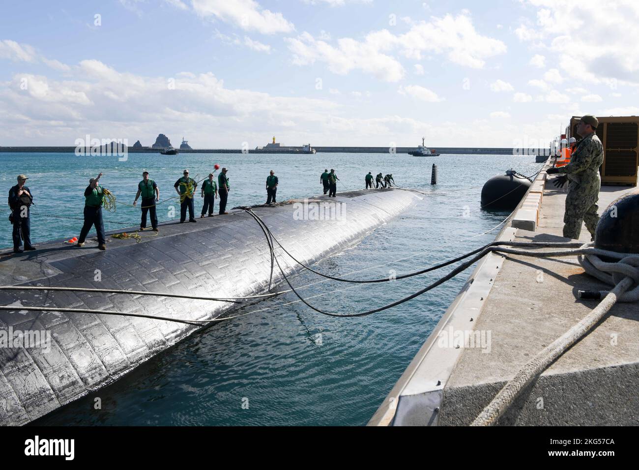 BUSAN, Republic of Korea (Oct. 31, 2022) A Sailor aboard the Los ...