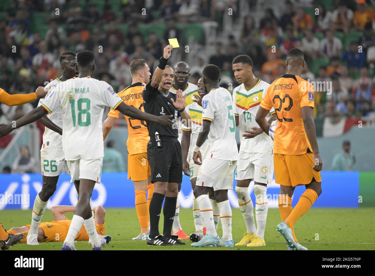 Doha -Qatar, 21 November 2022, Qatar World Cup , match between Senegal and Netherlands national ...