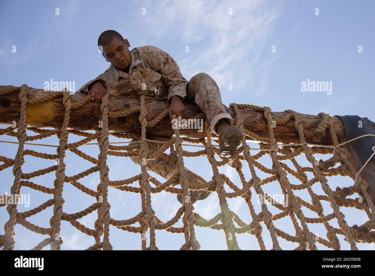 U.S. Marine Corps Recruit Angel M. Quinonezmaldonado with Fox Company ...