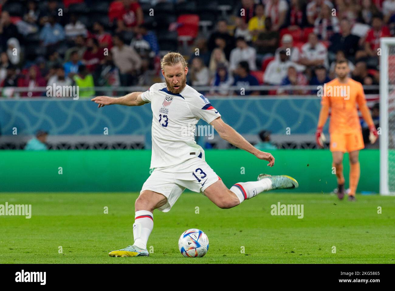 AL-RAYYAN, AR - 21.11.2022: USA VS WALES - Tim Ream of the United ...