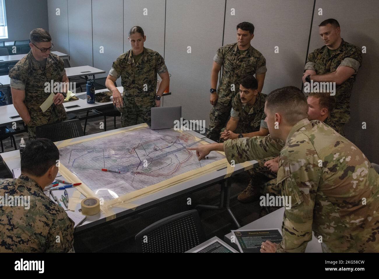 U.S. Marine Corps 1st Lt. Aaron Dupree and Sgt. Antonio Garcia with II ...