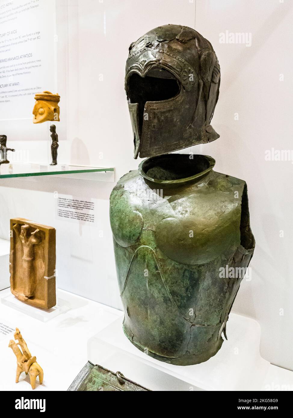 Greek historical artifacts from Heraklion museum Crete Stock Photo - Alamy