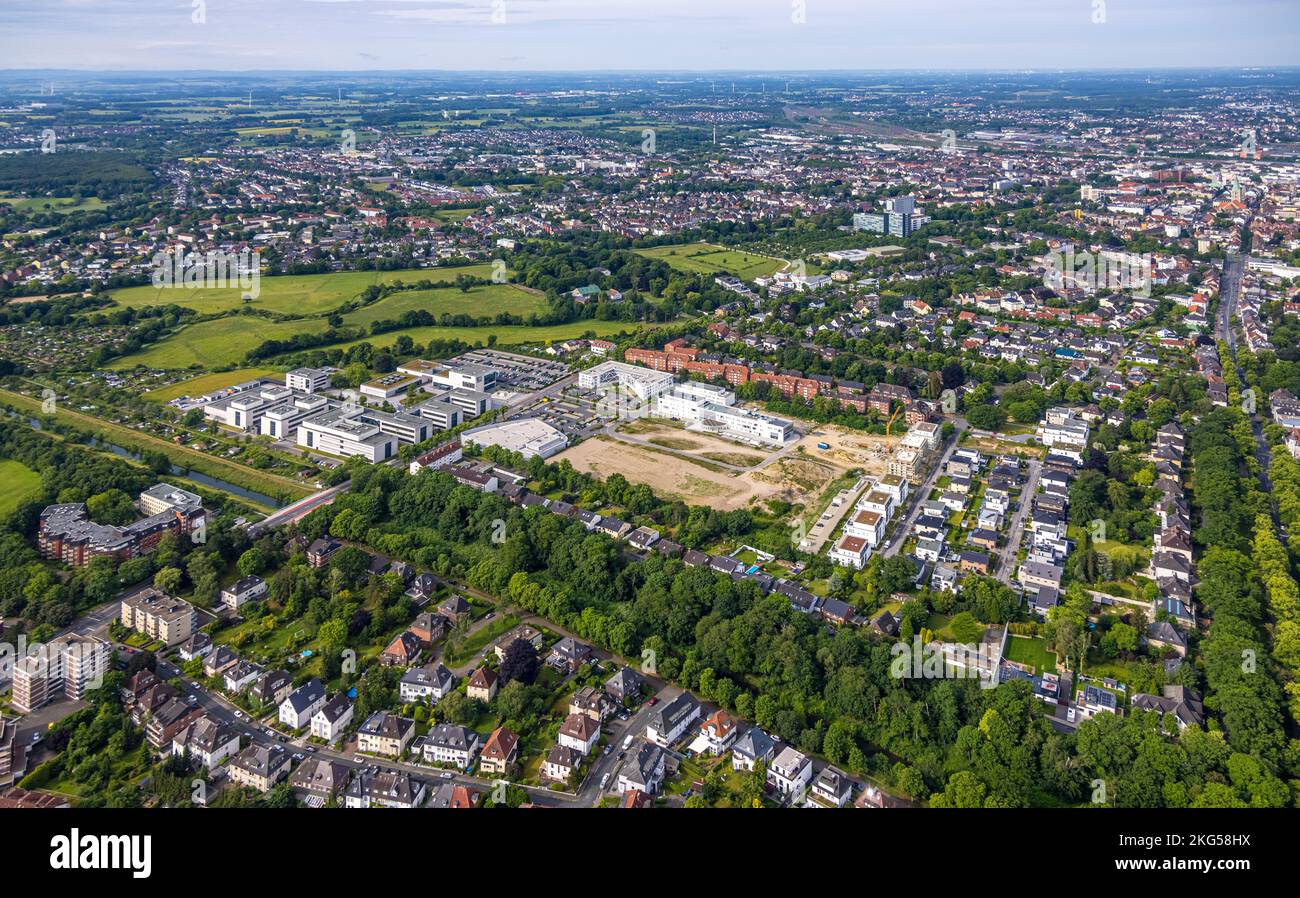 Aerial view, Hamm-Lippstadt University of Applied Sciences, HSHL, Hamm ...