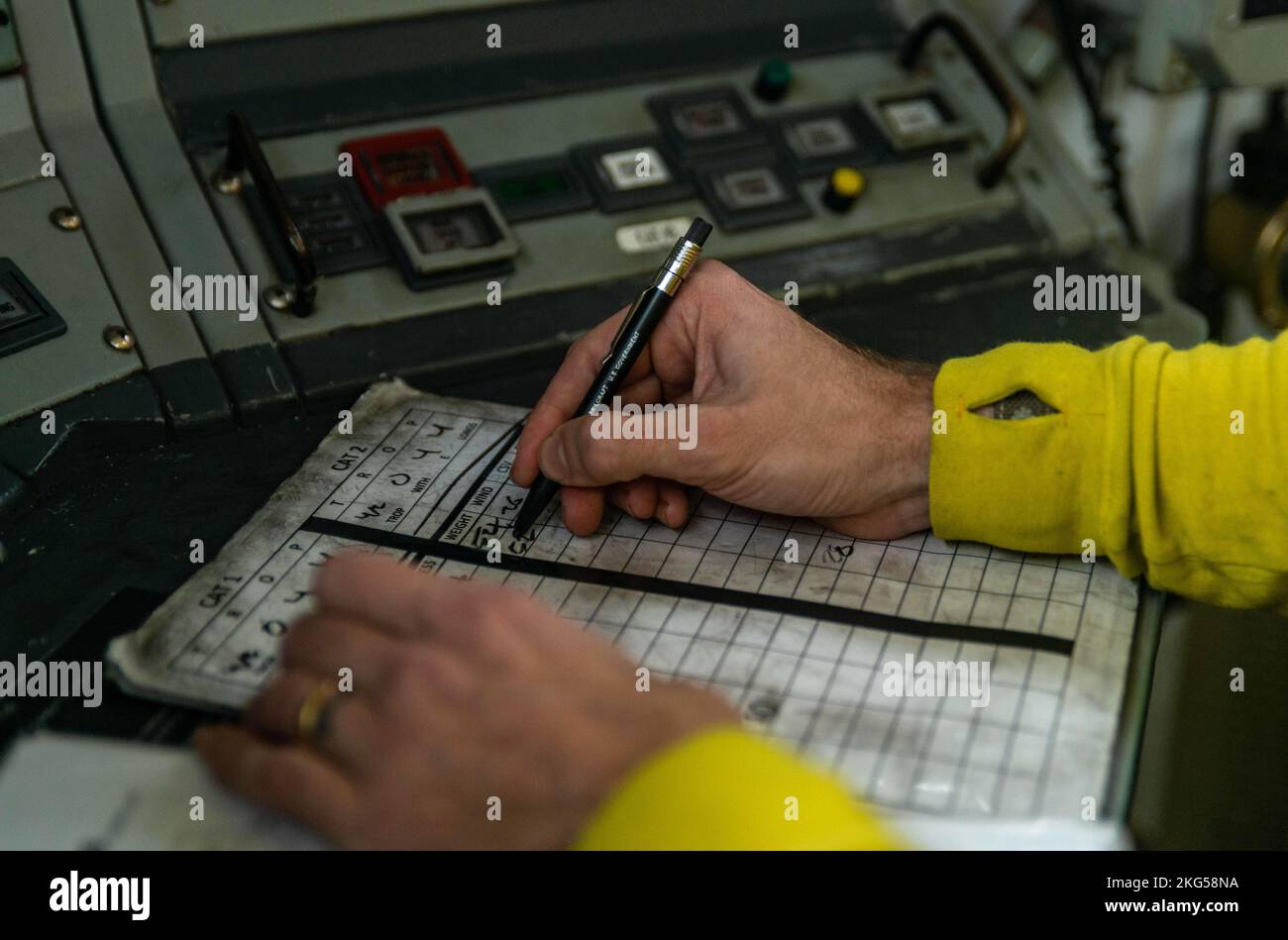 Catapult control room hi-res stock photography and images - Alamy