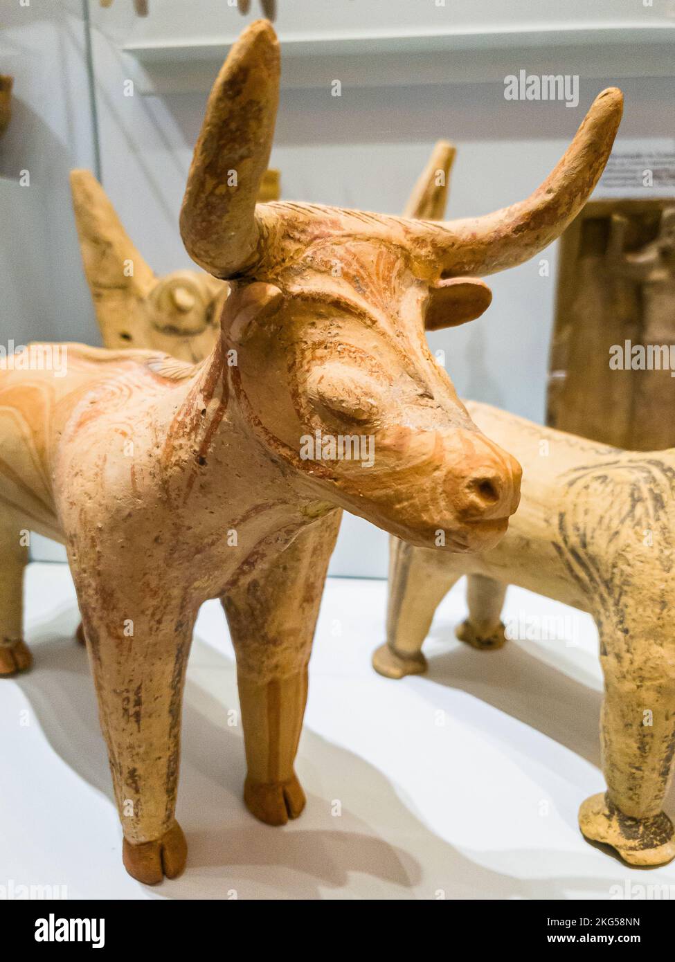 Greek historical artifacts from Heraklion museum Crete Stock Photo - Alamy