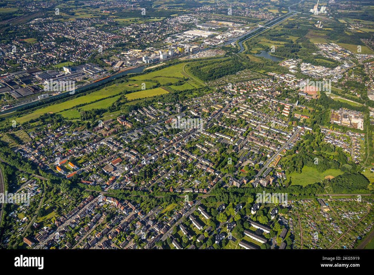 Aerial view, housing estate between Großer Sandweg and Nordenstiftsweg ...