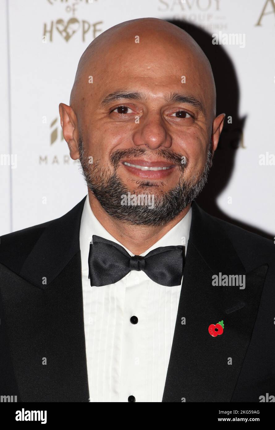 London, UK. Savid Javid at the Chain of Hope Gala 2022. Natural History ...